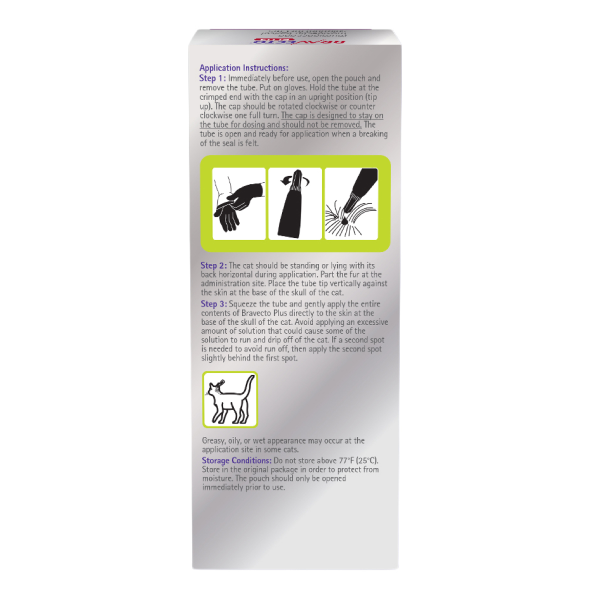Bravecto® PLUS Topical Solution for Cats | Fleas, ticks, heartworms ...