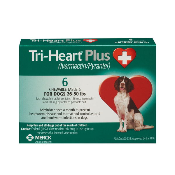 Tri-Heart® Plus Chewable Tablets for Dogs | Kills heartworm larvae - TCAP