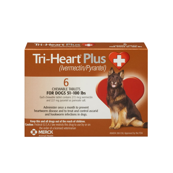 Tri-Heart® Plus Chewable Tablets for Dogs | Kills heartworm larvae - TCAP